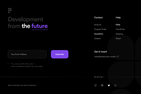 Footer Component Webflow